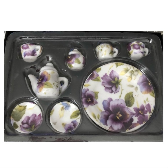 Kitchen | Miniature Porcelain Tea Set | Poshmark